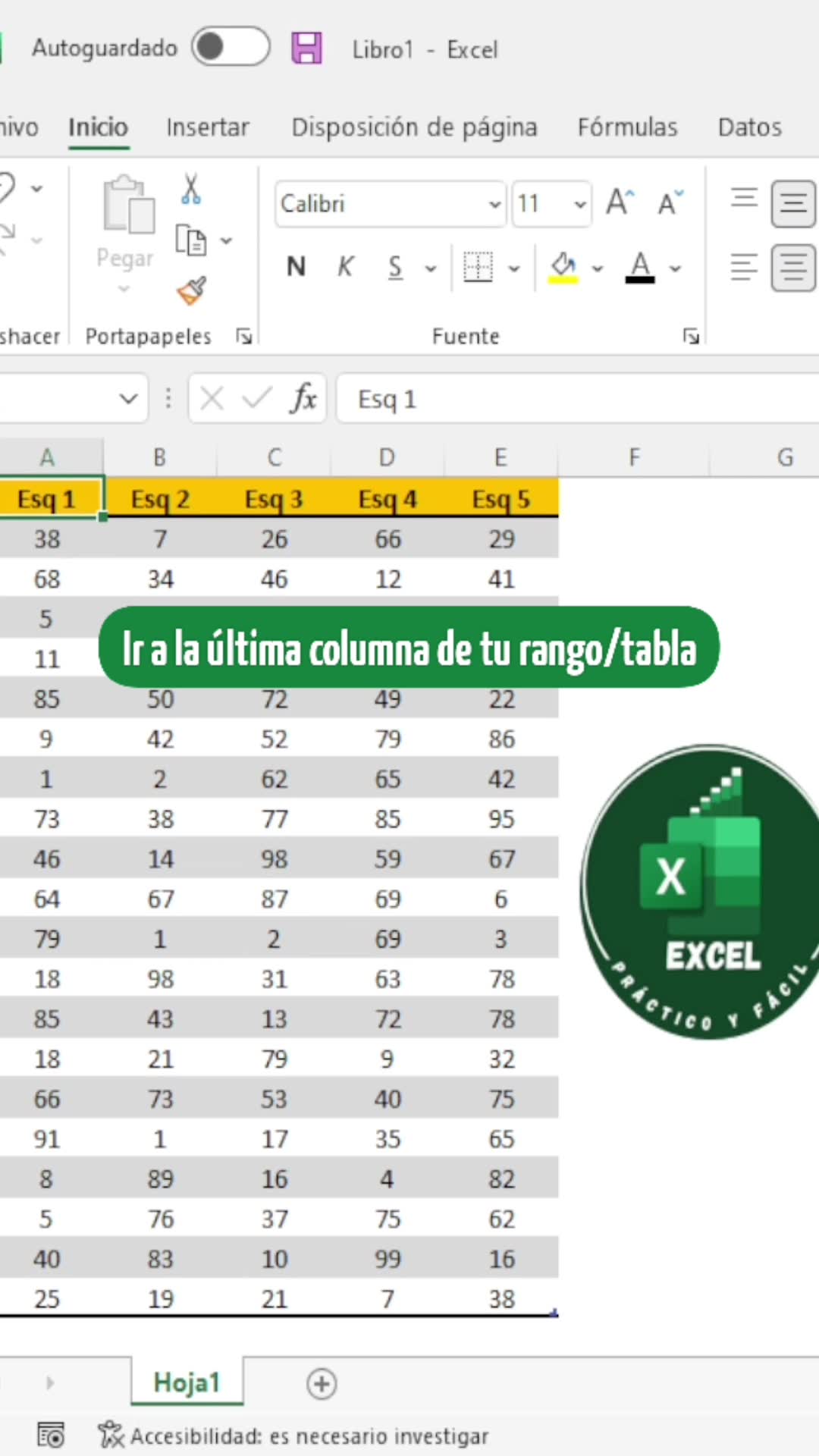 Atajos💡aprende A Moverte De Forma ágil Entre Rangos Y Tablas De Datos 1989