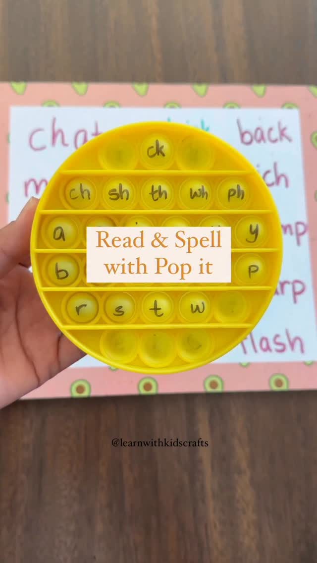 💡SAVE this fun reading and spelling idea! Follow @learnwithkidscrafts ...
