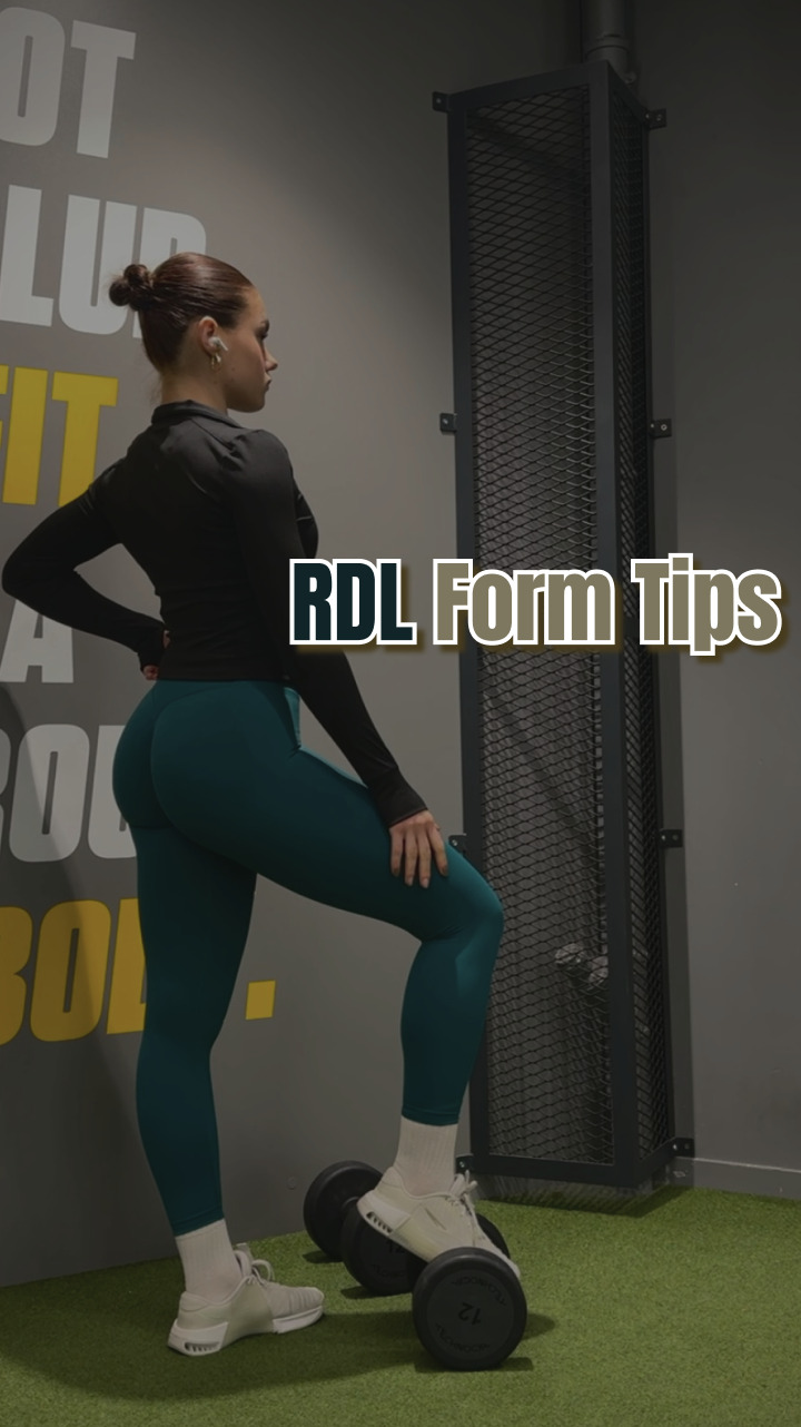 ☑️ Step by step guidance of RDL technique: 1. Feet Positioning: place ...