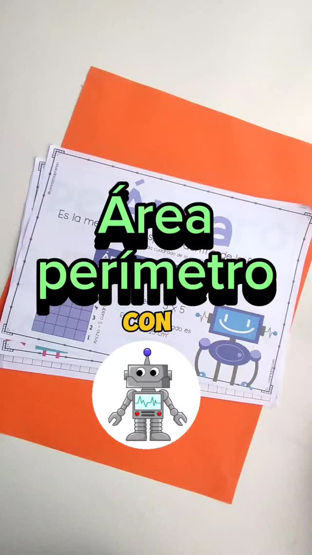 Área y perímetro con robots 🤖. Esta es una motivadora, divertida y ...