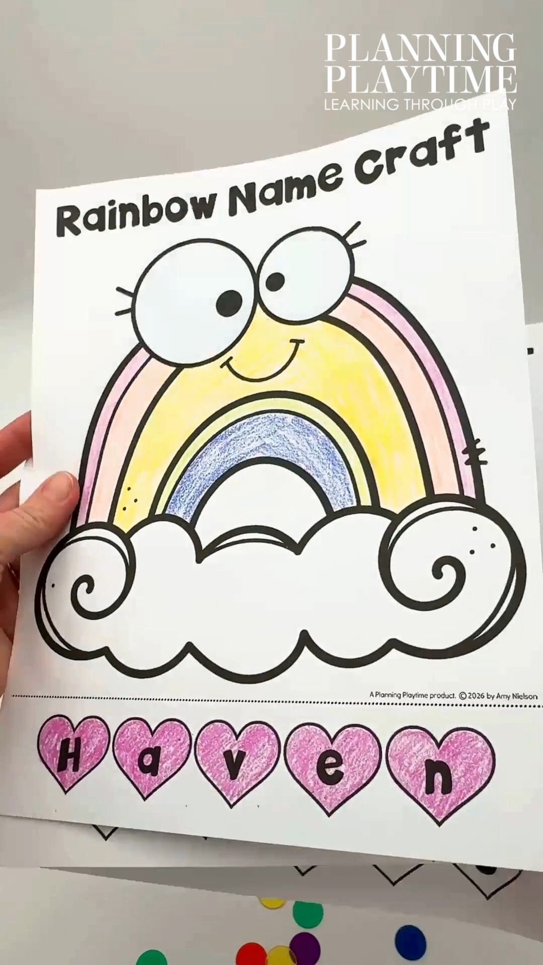 Comment “CRAFT” to make name practice colorful and FUN 🌈 This Editable ...