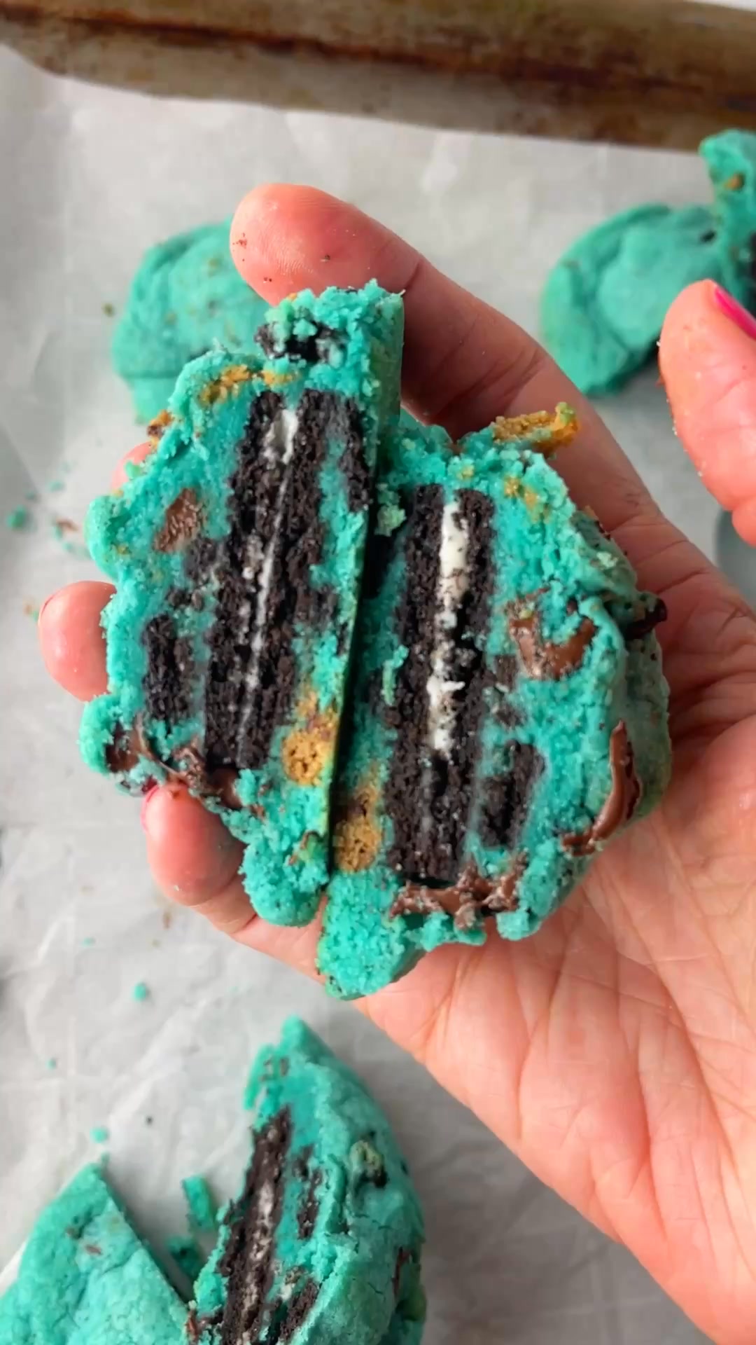 Calling all Cookie Monsters! 💙🍪This Easy Homemade Cookie Monster ...