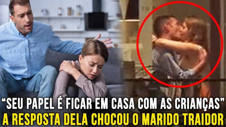 Marido Pego No Flagra Gritou Seu Papel é Ficar Em Casa Com As Crianças