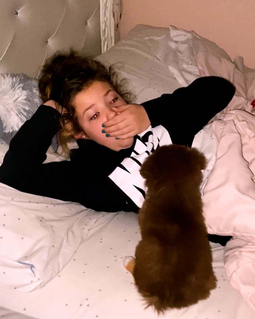 Daughter Wakes Up To The Best Surprise Ever 🥺🐶 Daughter Wakes Up To The Best Surprise Ever 🥺