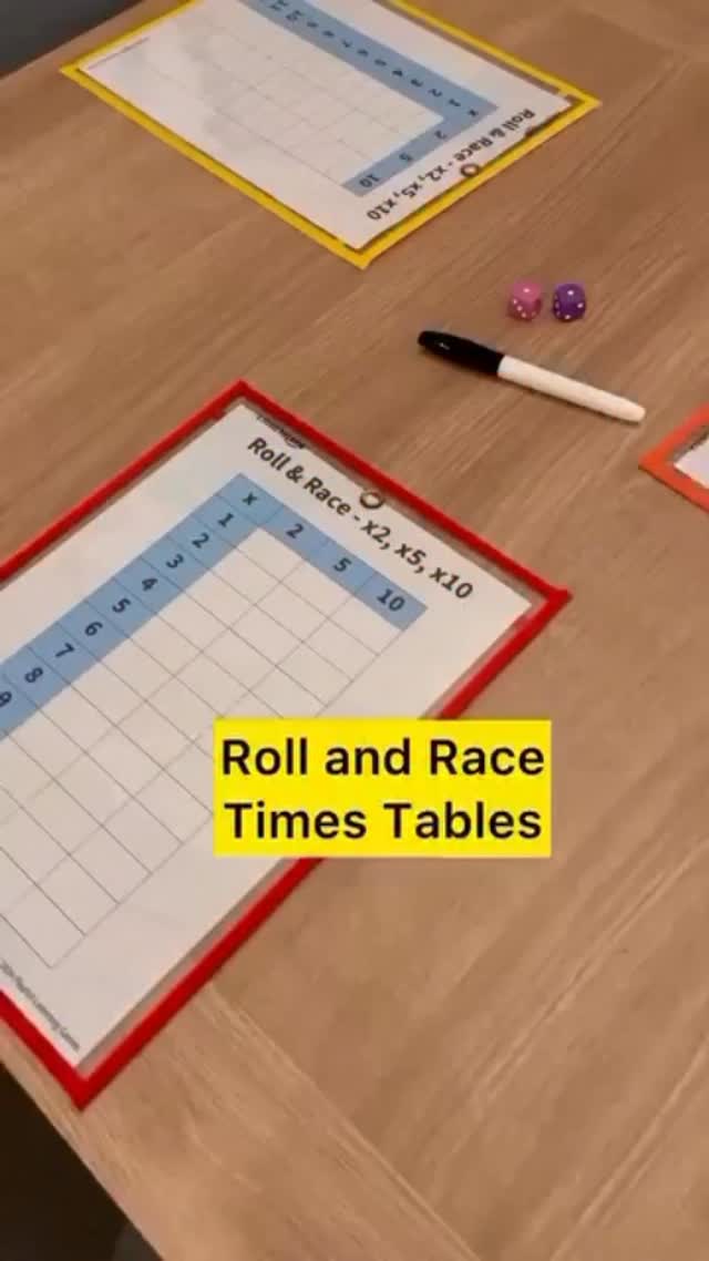 Roll and Race - Times Tables This is our new favourite game! So simple ...