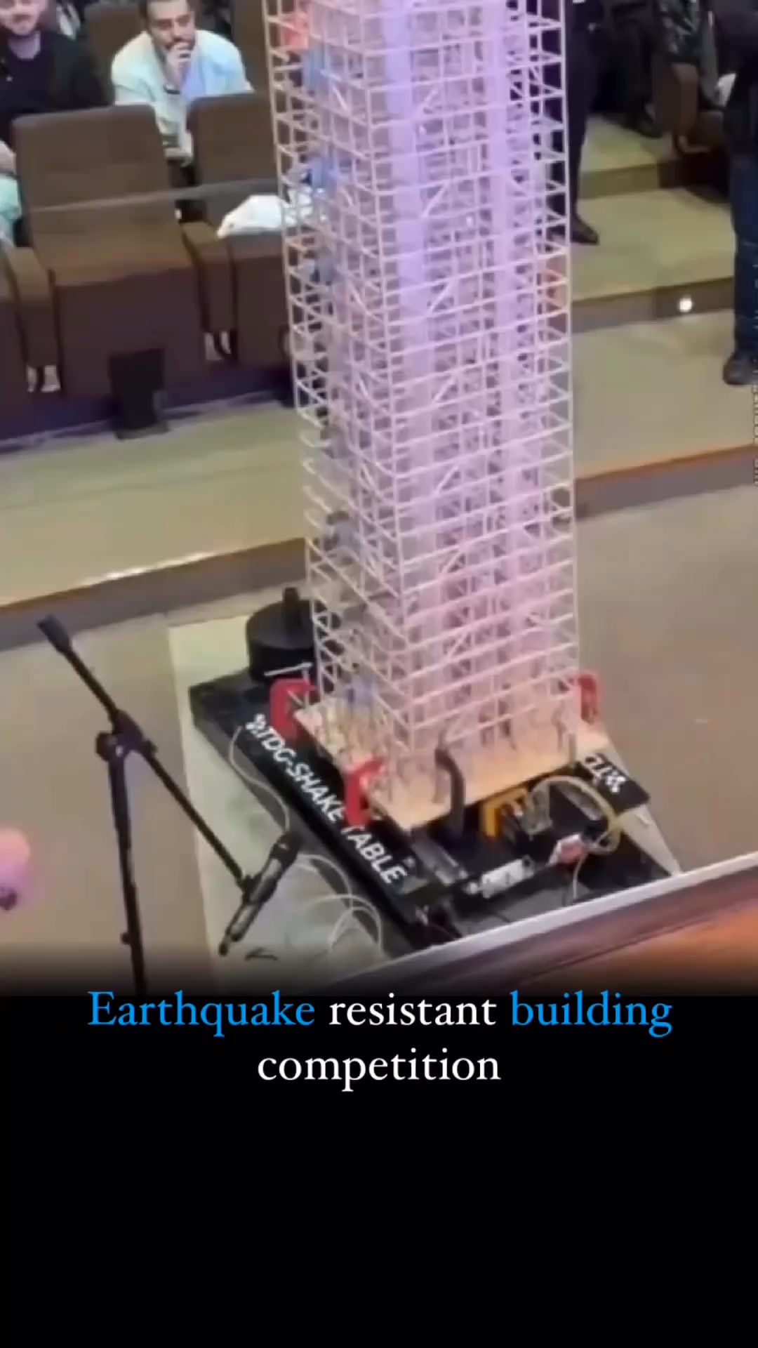An earthquake-resistant model building competition tests skills in ...