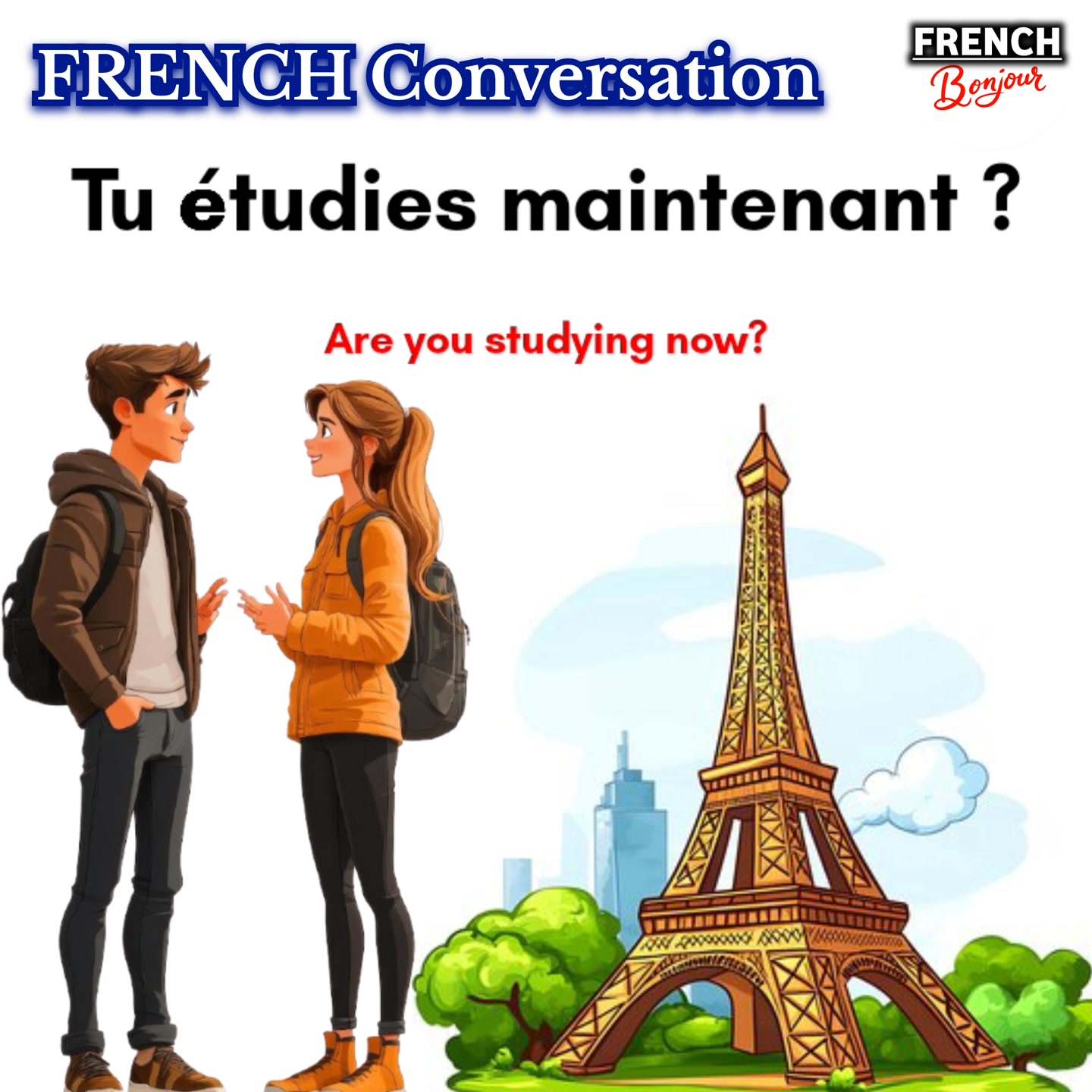 French daily Conversation And Speaking Practice for Beginners. # ...