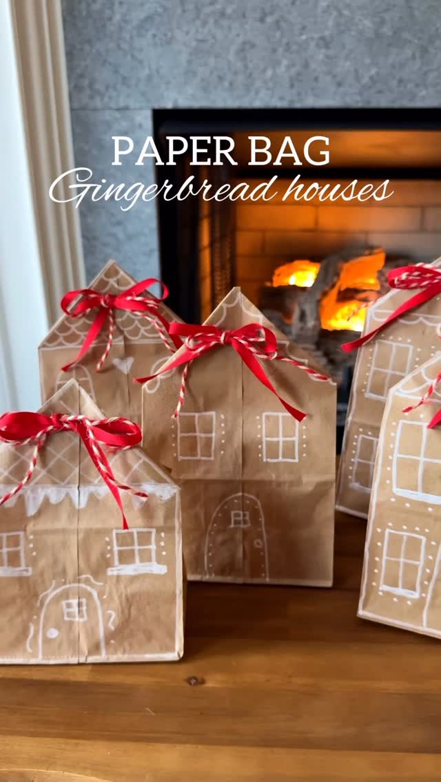 🎄I love making these paper bag gingerbread houses every year! They are ...