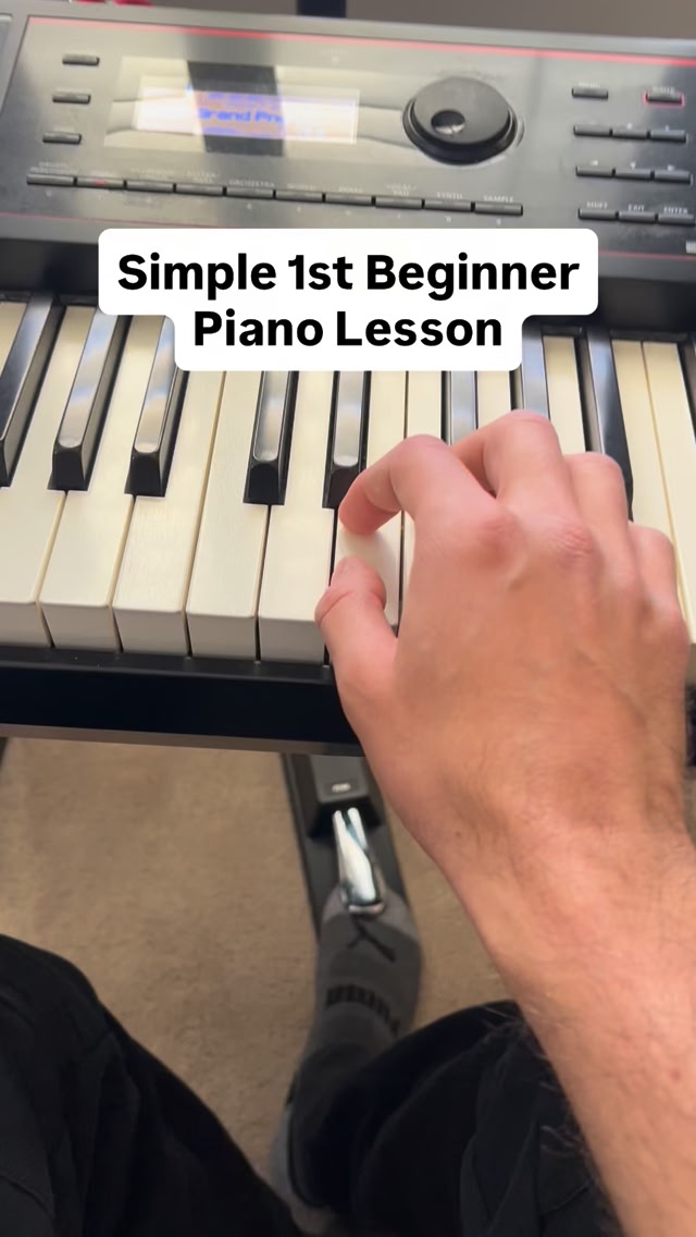 Easy 1st piano lesson for beginners! This is a fundamental piano lesson ...