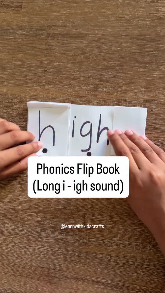 Explore the igh sound just by making this flip book. igh makes learning ...