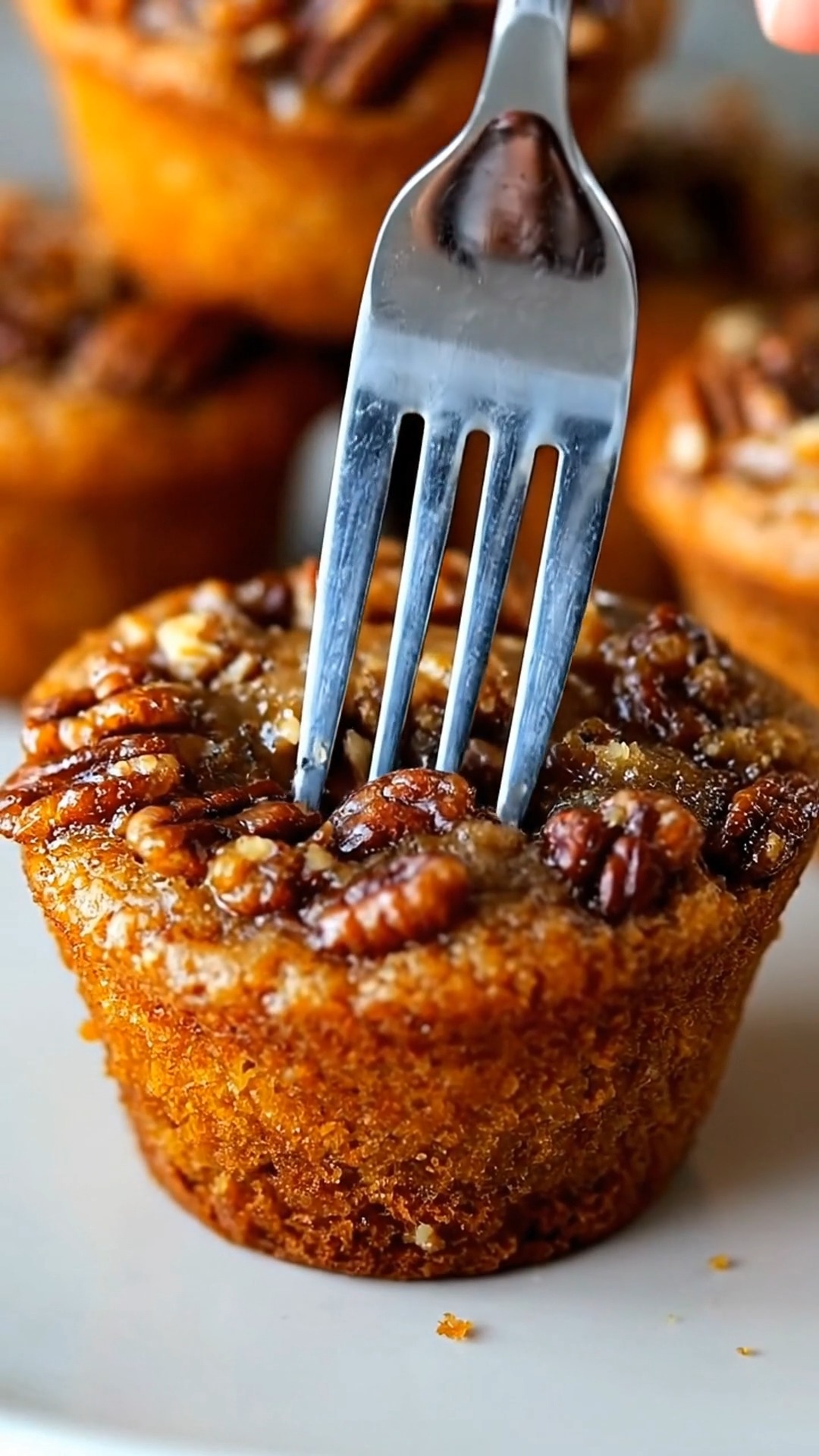 Pecan Pie Muffins Ingredients: - 1 cup chopped pecans - 1 cup packed ...