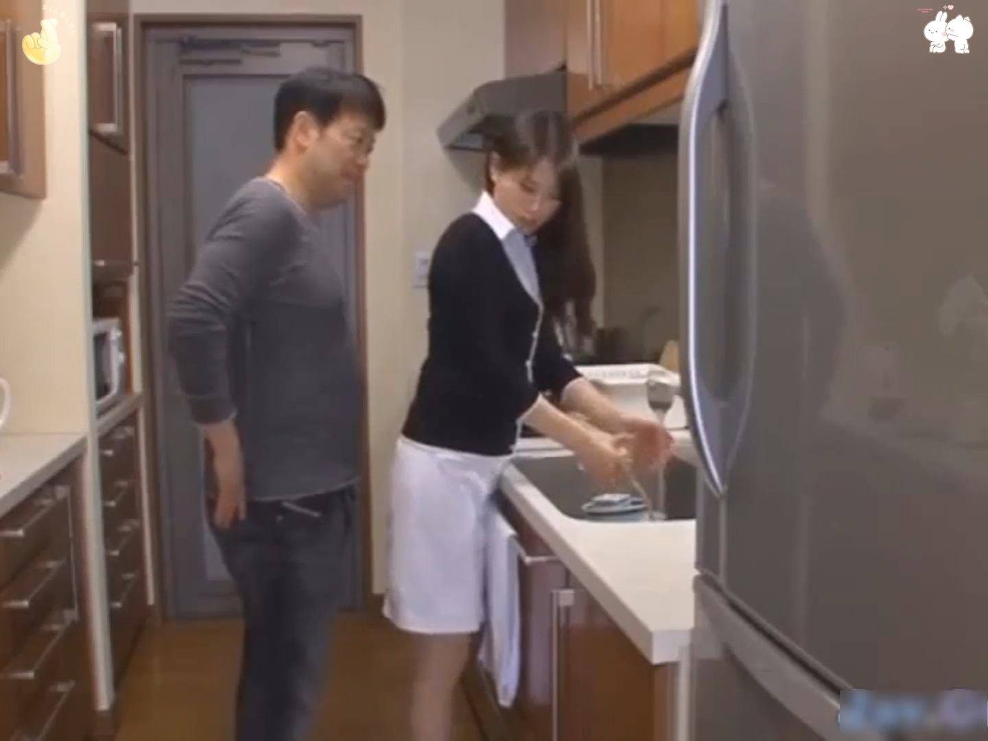 Father In Law Play While Washing Dishes Father In Law Play While
