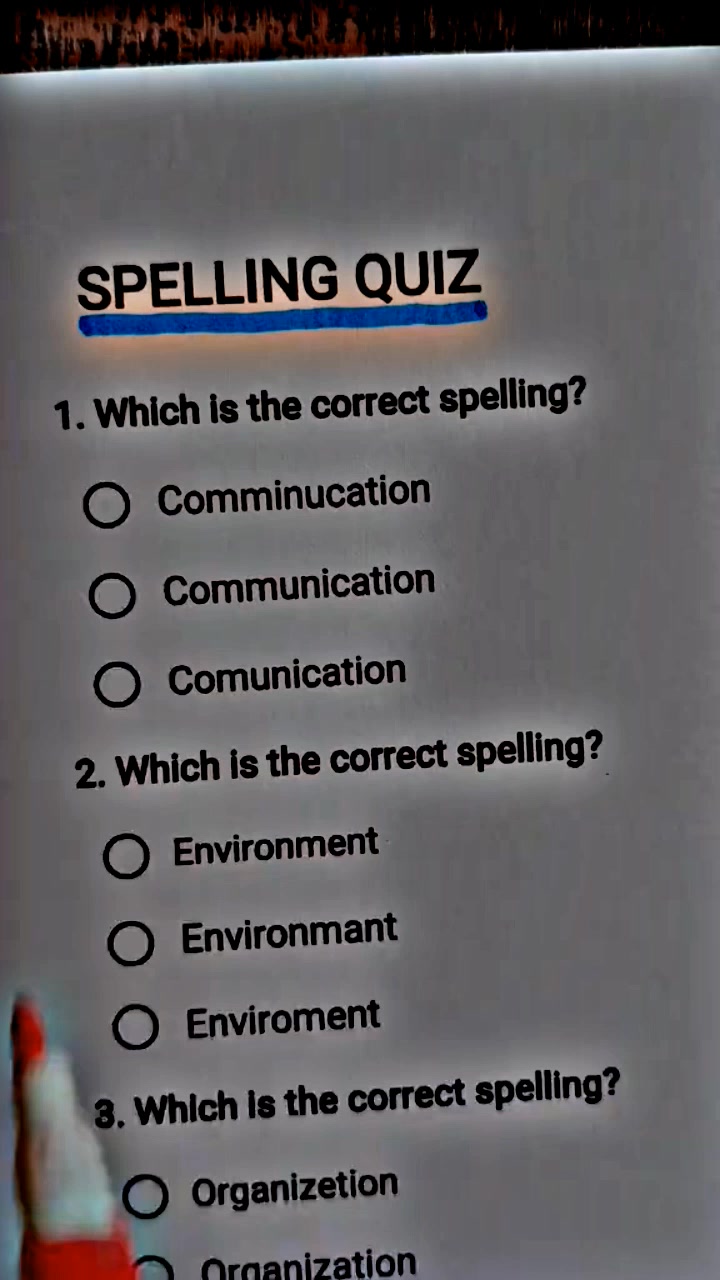 Spelling Quiz - Can you get 7/7? #spelling #spellingquiz #quiz # ...