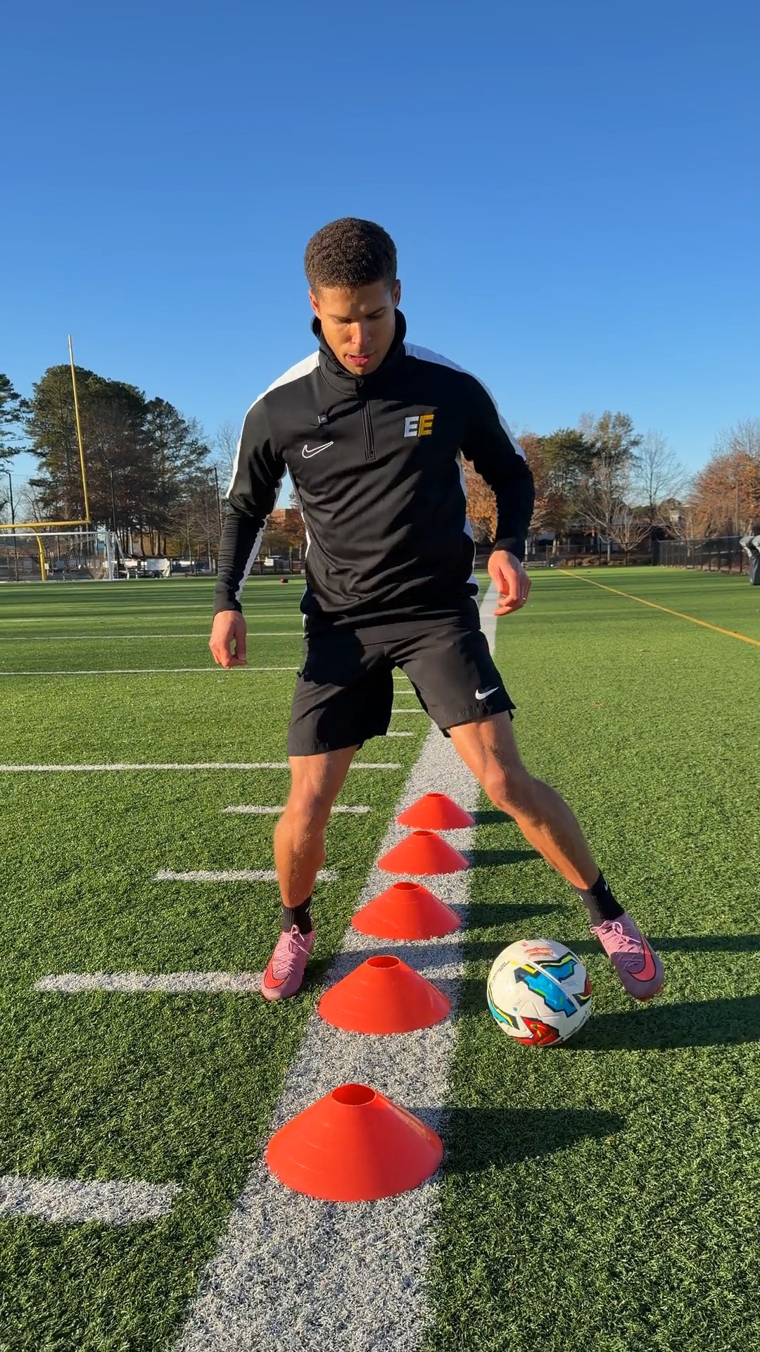 Dribbling work ⚽ #soccer #football #footy #footballer #training #skills ...