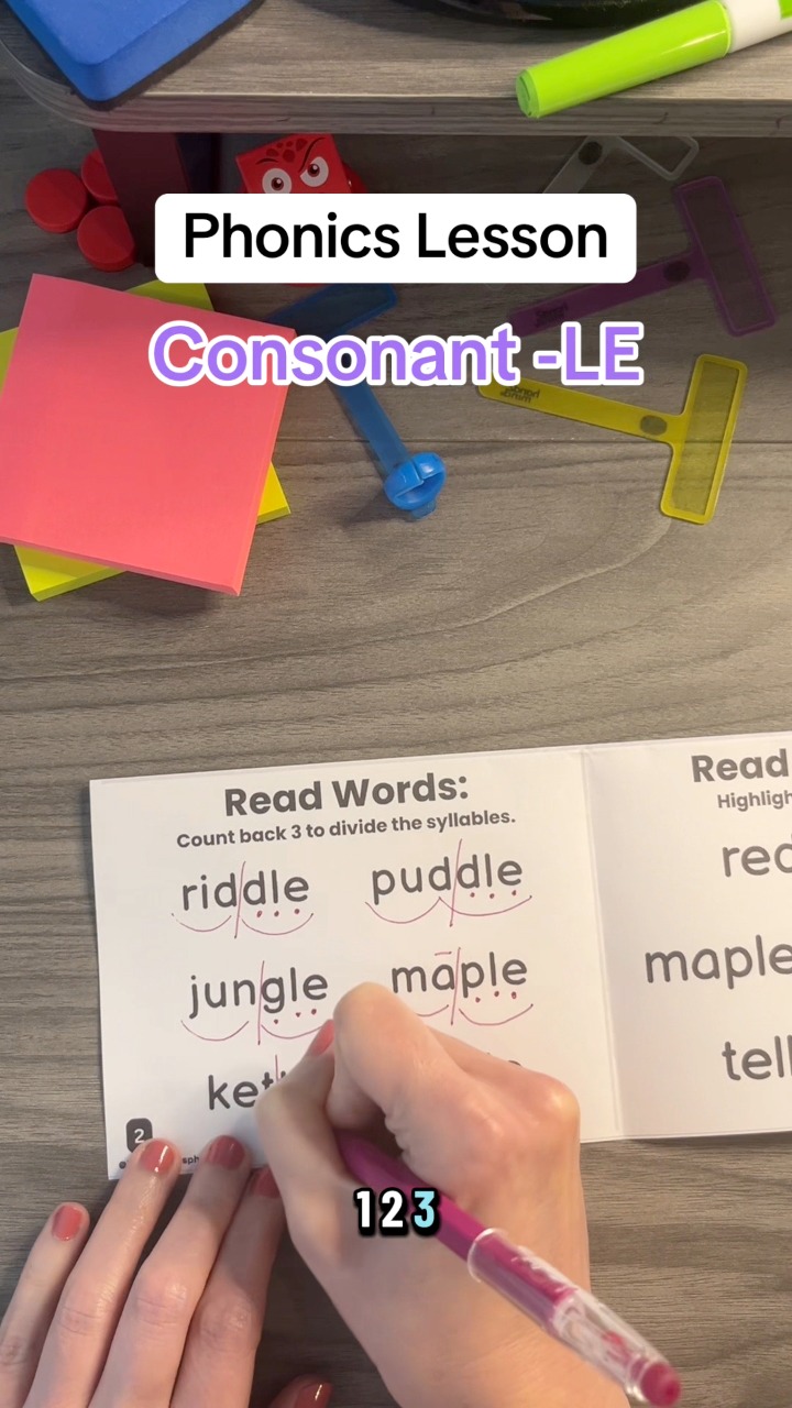 Do you teach consonant -le? Comment BUBBLE for the info about this ...