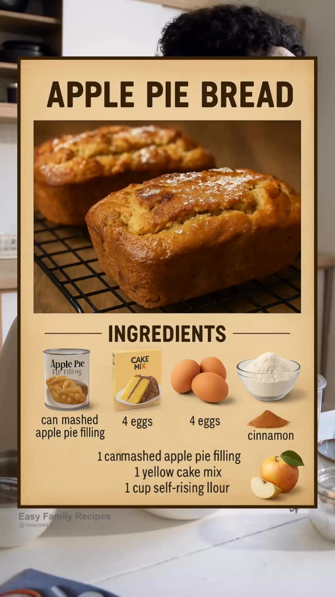 🍏 Life doesn’t get better than this Apple Pie Bread! It’s moist, sweet ...