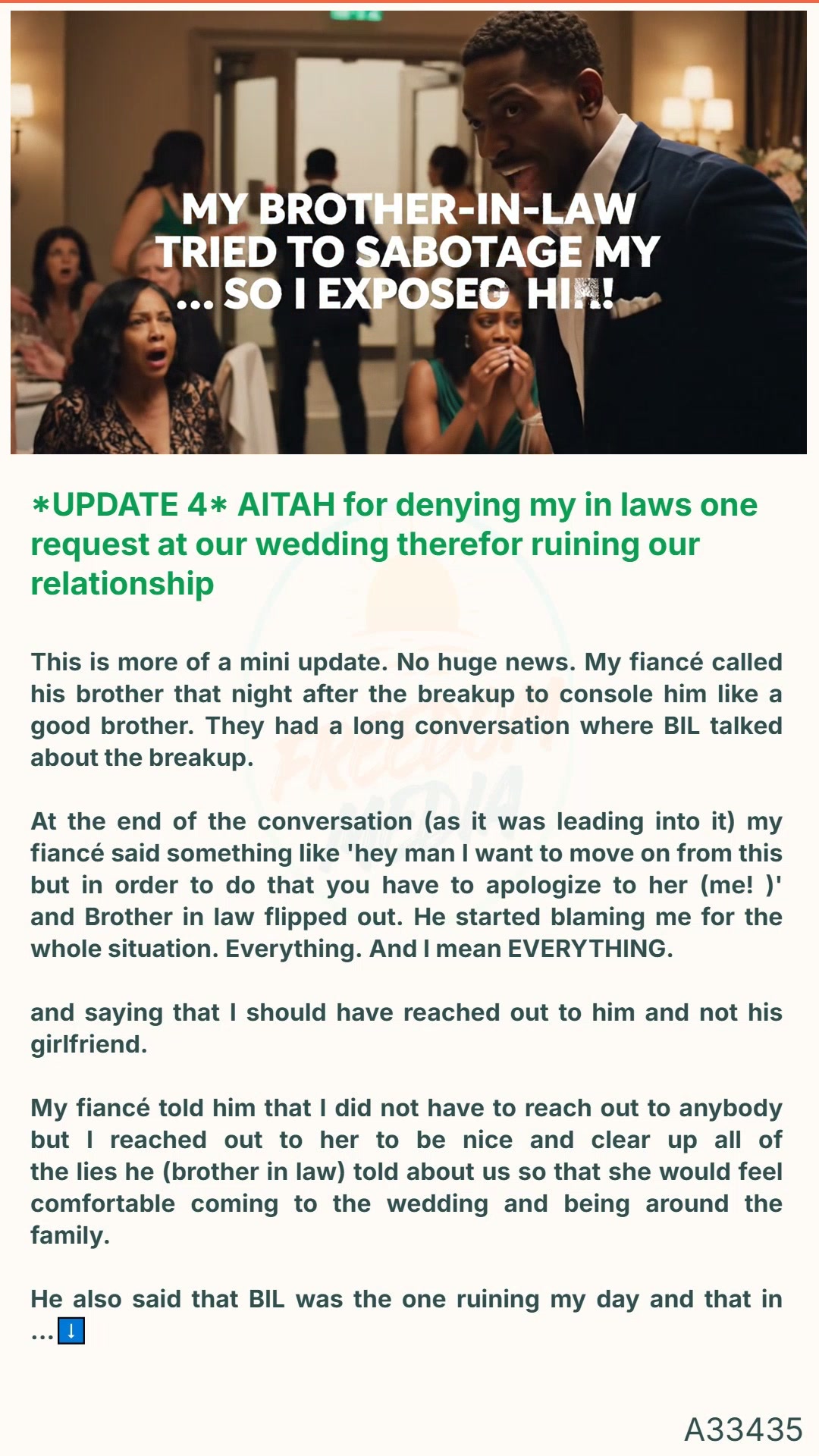 😄 Update 4 Aitah For Denying My 🏎 In Laws One Request At Our Wedding
