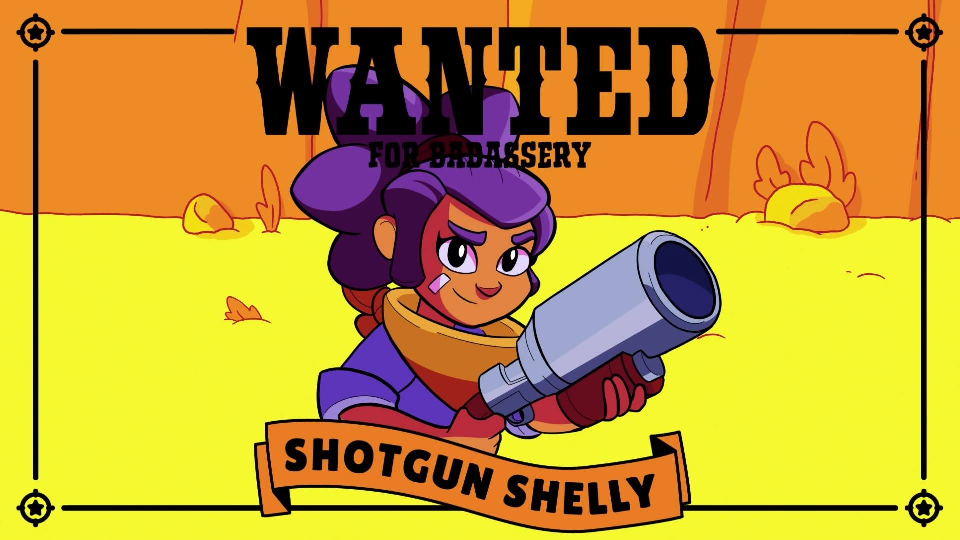 Brawl Stars Character Intro Wanted Shotgun Shelly She Might Be