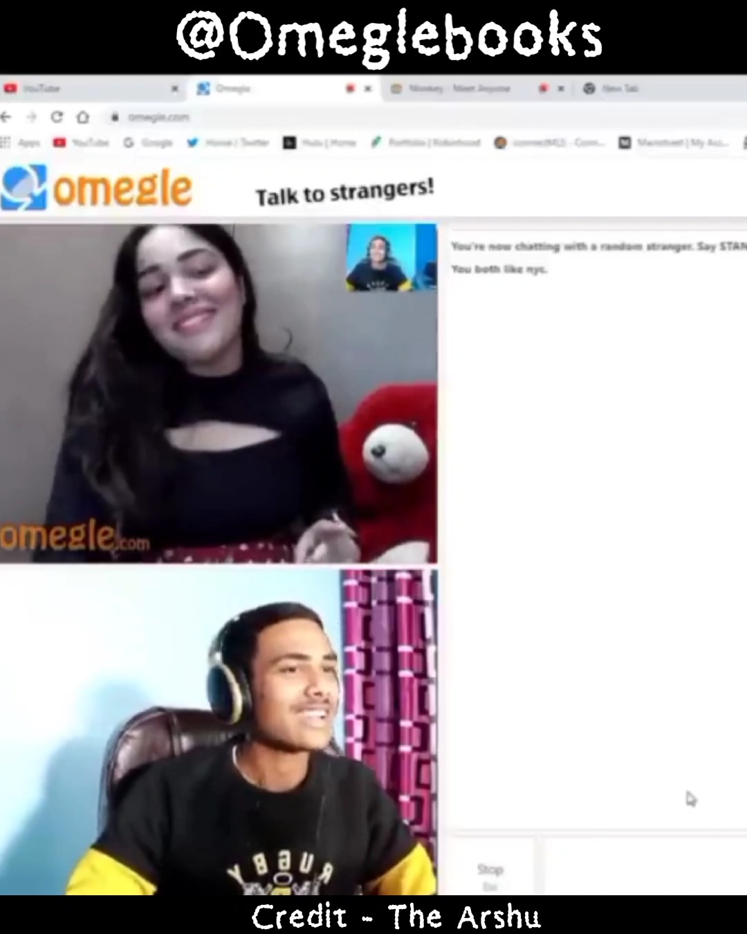 She Show Her Boobs 😍😍😝🤣 Omeglememe California 😍😍😝🤣 Omegle Indianonomegle Omeglefunny
