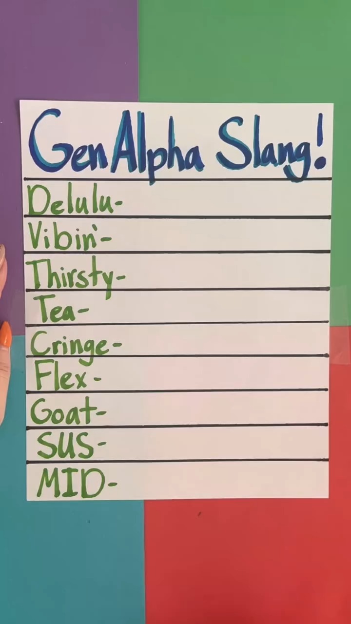 Gen Alpha Slang #reels #grammar | At Home with Jennie and Nick | Facebook