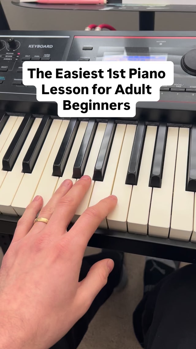 The easiest 1st piano lesson for beginners! This piano lesson is meant ...