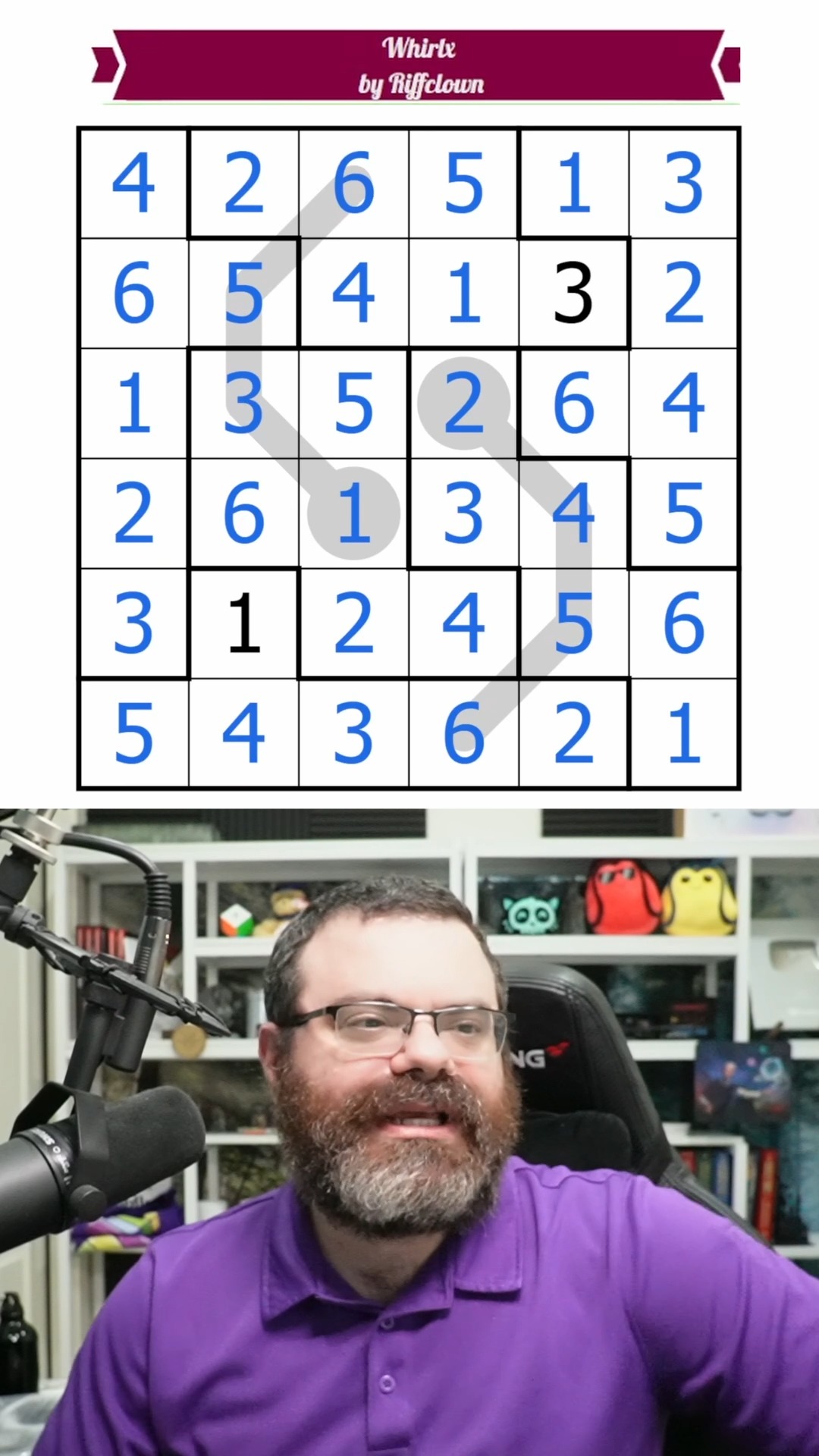 Sudoku Adventure 951 "Whirlx" by Riffclown Solve here: https ...