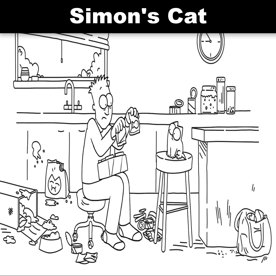SOS (Simon's Cat Origins Story Part 3) | Simon's Cat #Cat #Cats # ...