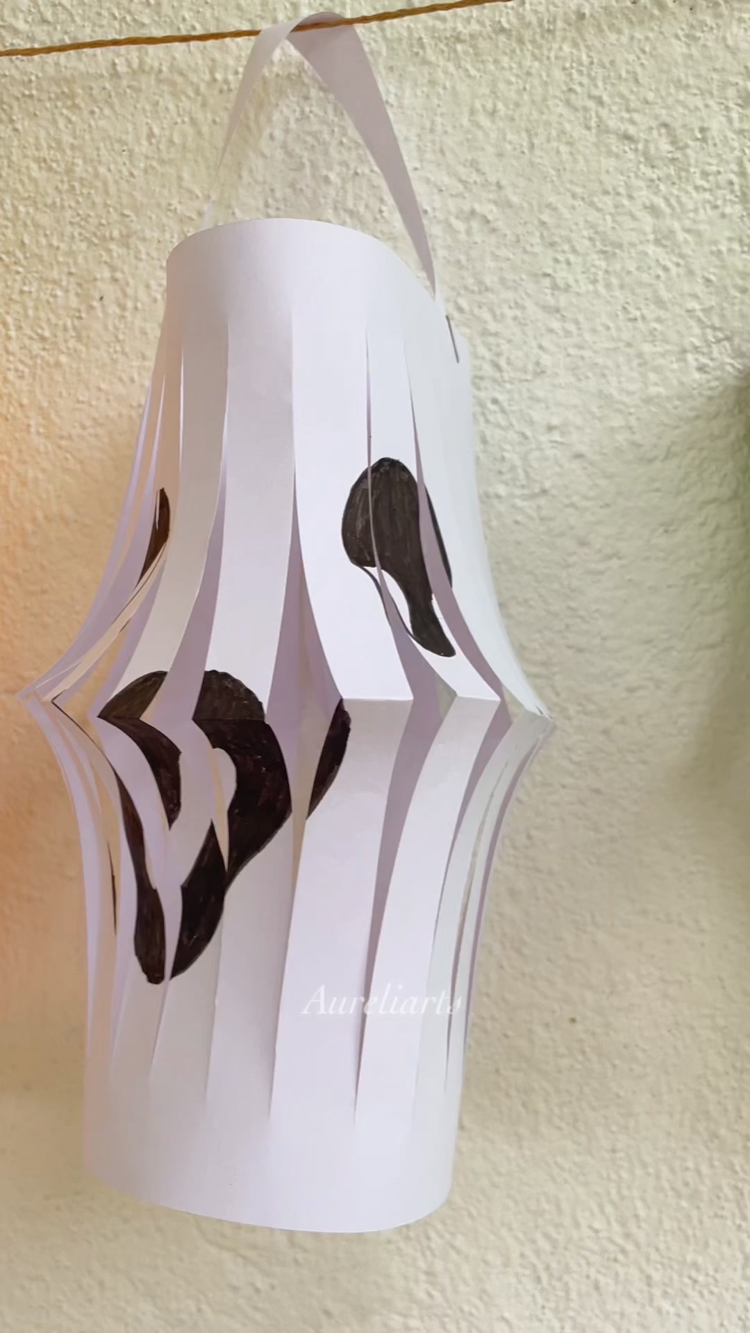Very Easy! 👻 Paper Ghost Lantern for Halloween 👻🤍👻 . . #halloween2025 # ...
