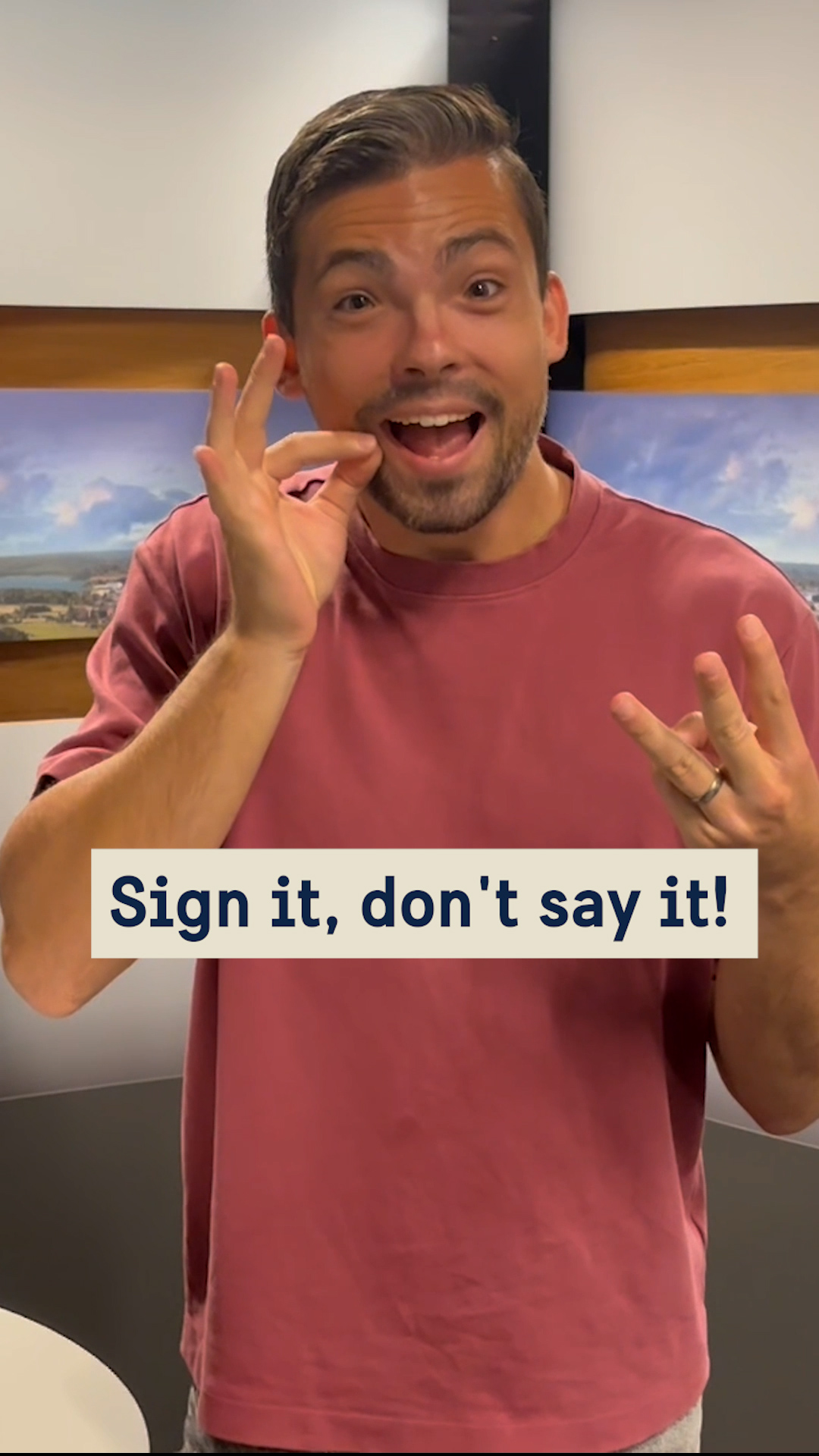 Sign it, don't say it! 👋 Meet Kristoffer, a deaf journalism student at ...