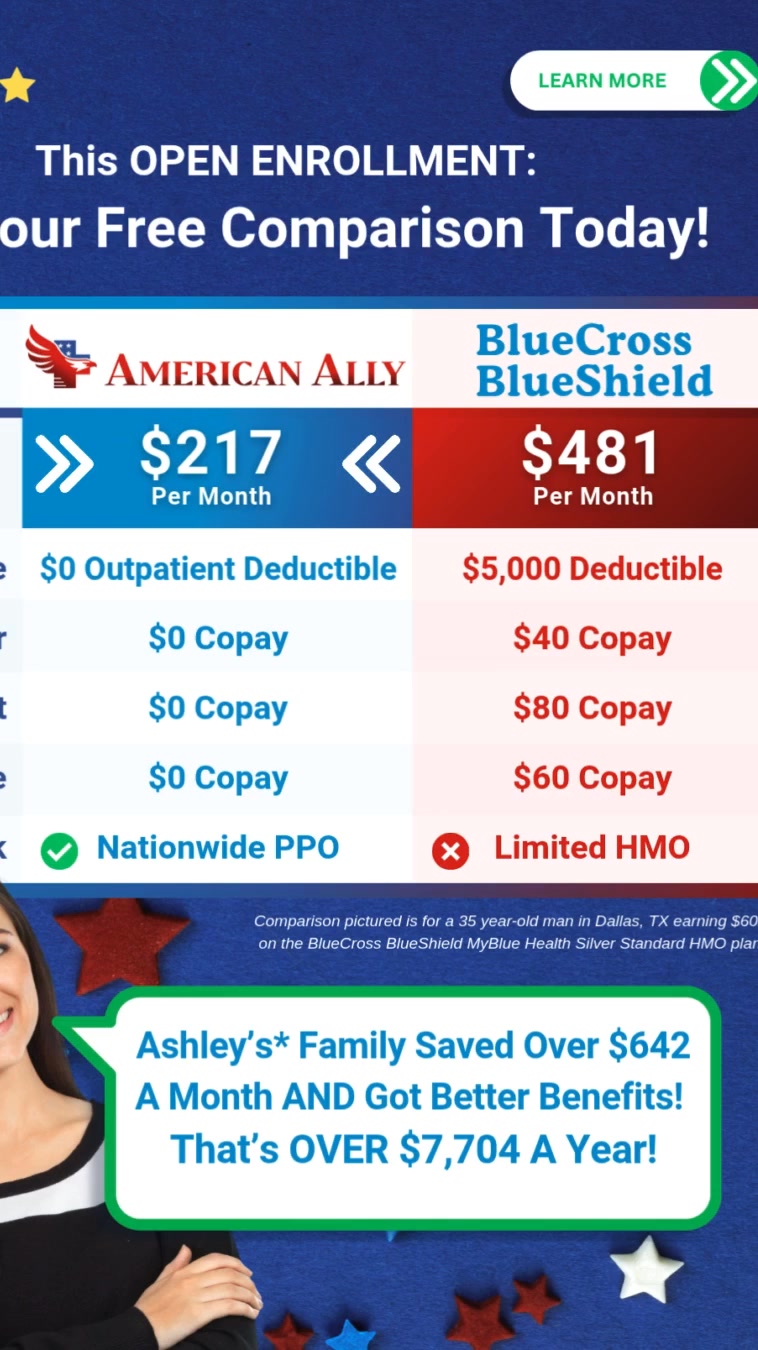🚨 Now you can get Health Insurance with BETTER benefits for 40%-50% ...