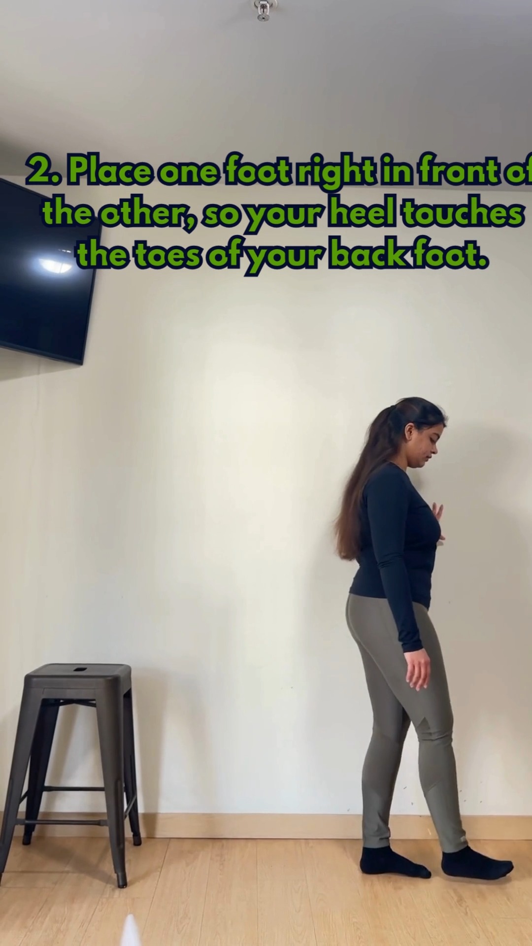 Try Heel-to-Toe Walking: 1. Find a clear space to walk in a straight ...