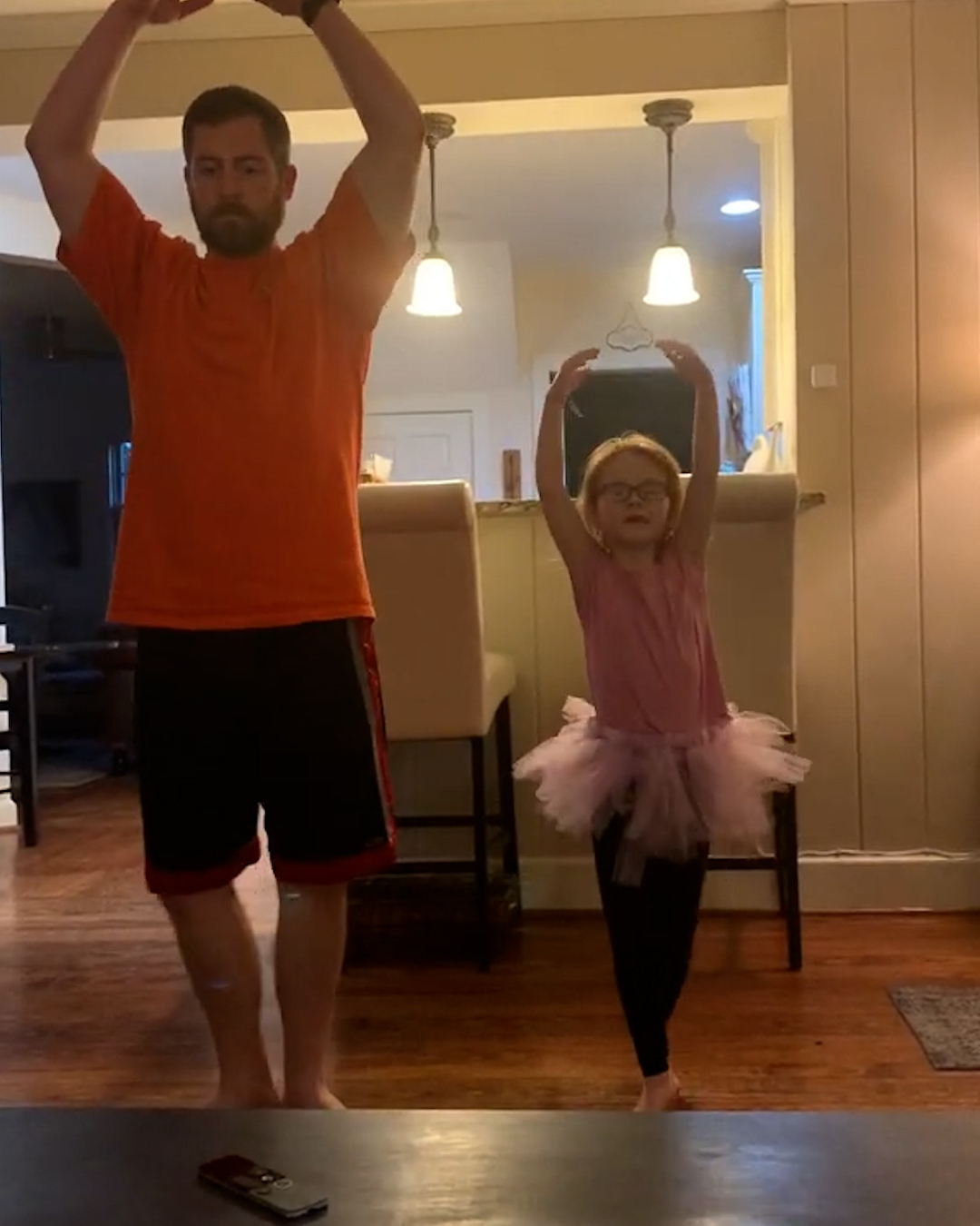 Dad Helps Daughter Practice Ballet 🩰 Ballet Ballet Dancer This Dad