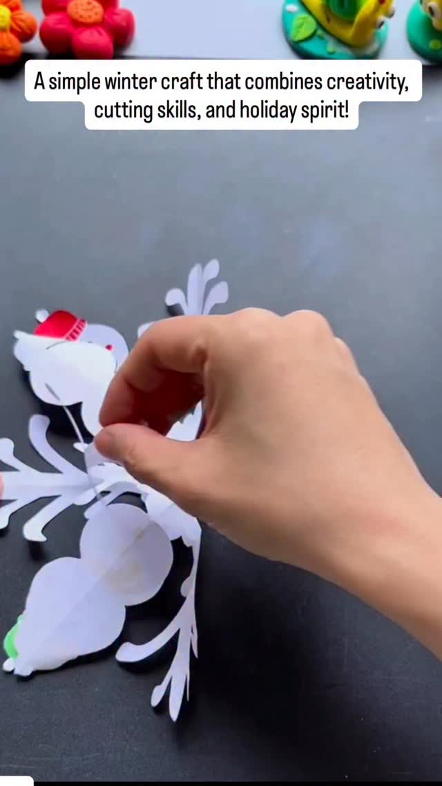 Create a magical snowflake full of cheerful snowmen! This easy winter ...
