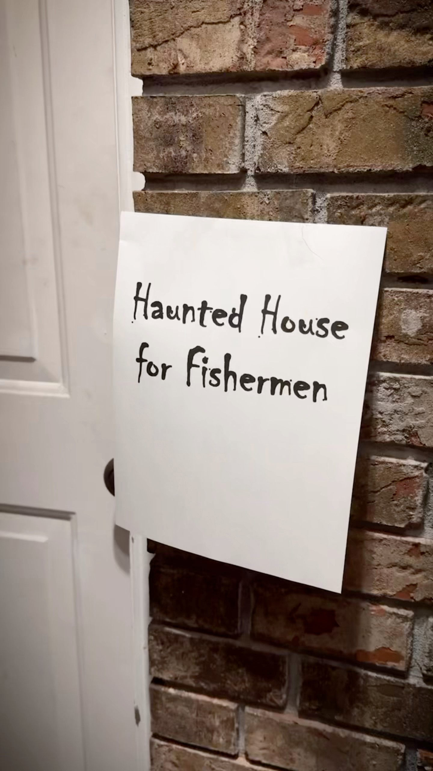 Imagine a haunted house filled with the things fishermen fear most!! 😆 ...
