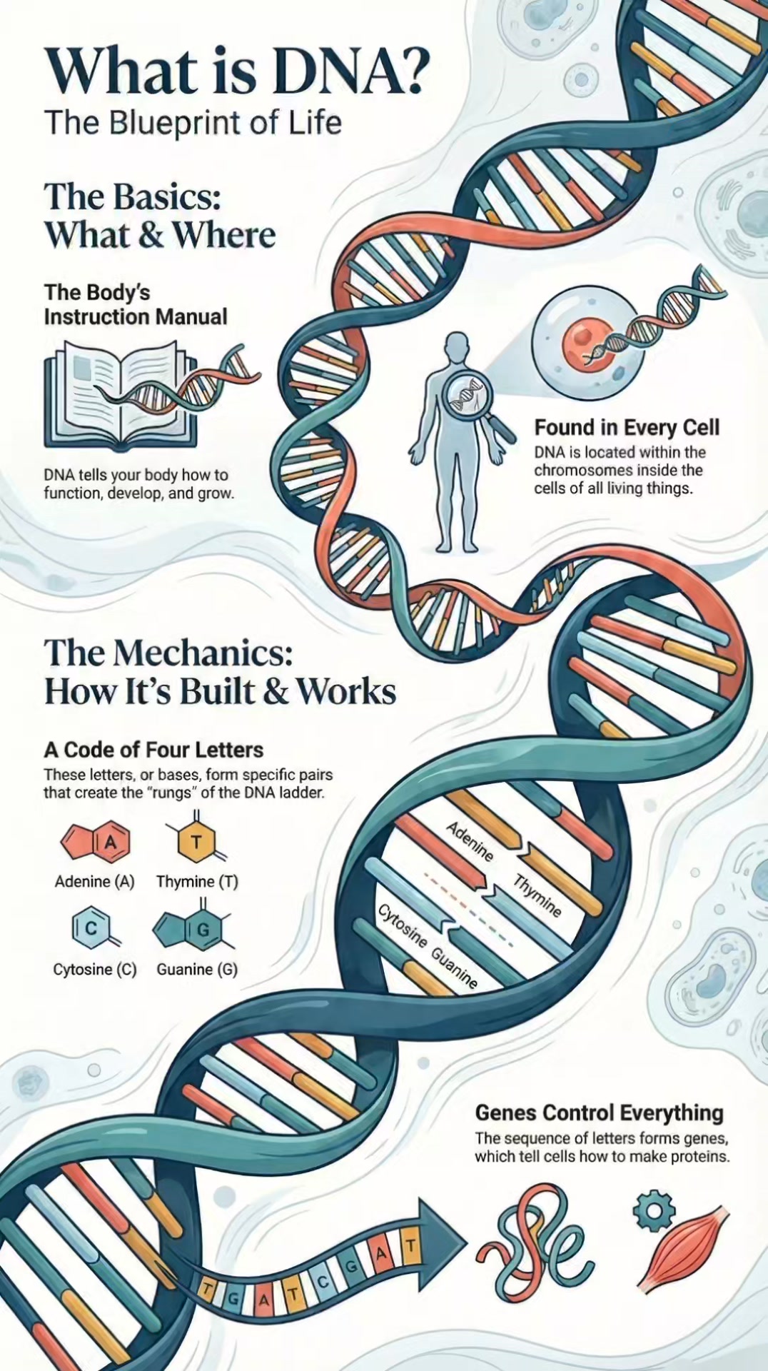 DNA is the instruction manual of life. It carries the code that decides ...
