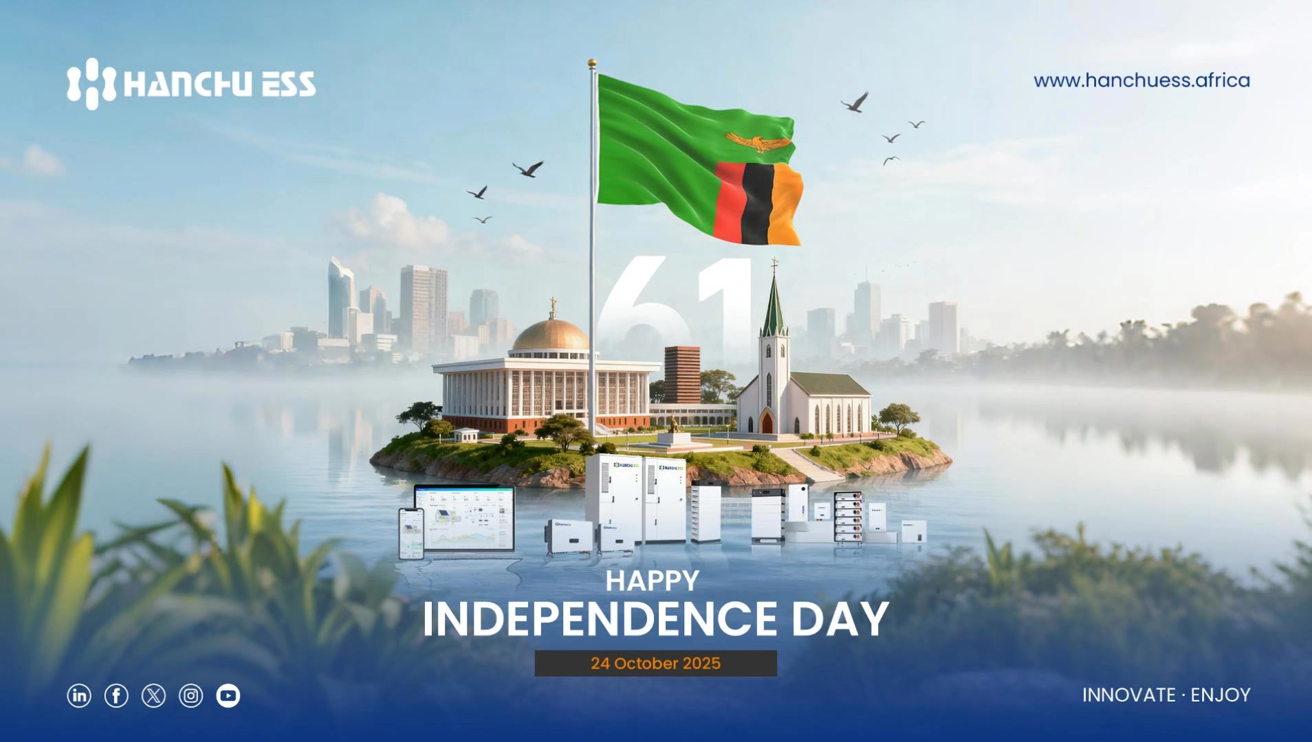 🎉 𝐂𝐞𝐥𝐞𝐛𝐫𝐚𝐭𝐢𝐧𝐠 𝐙𝐚𝐦𝐛𝐢𝐚'𝐬 𝐈𝐧𝐝𝐞𝐩𝐞𝐧𝐝𝐞𝐧𝐜𝐞! 🇿🇲 Yesterday, our entire HANCHU ...