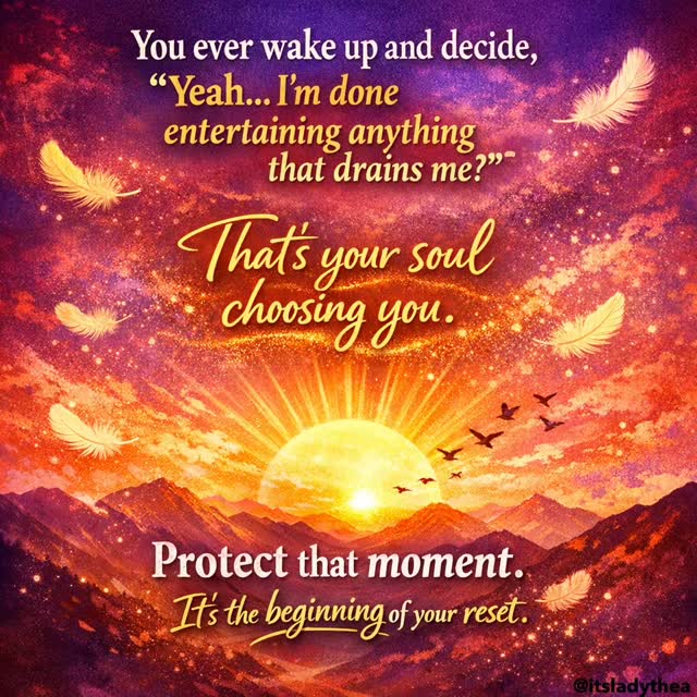 You ever wake up and decide, “Yeah… I’m done entertaining anything that ...
