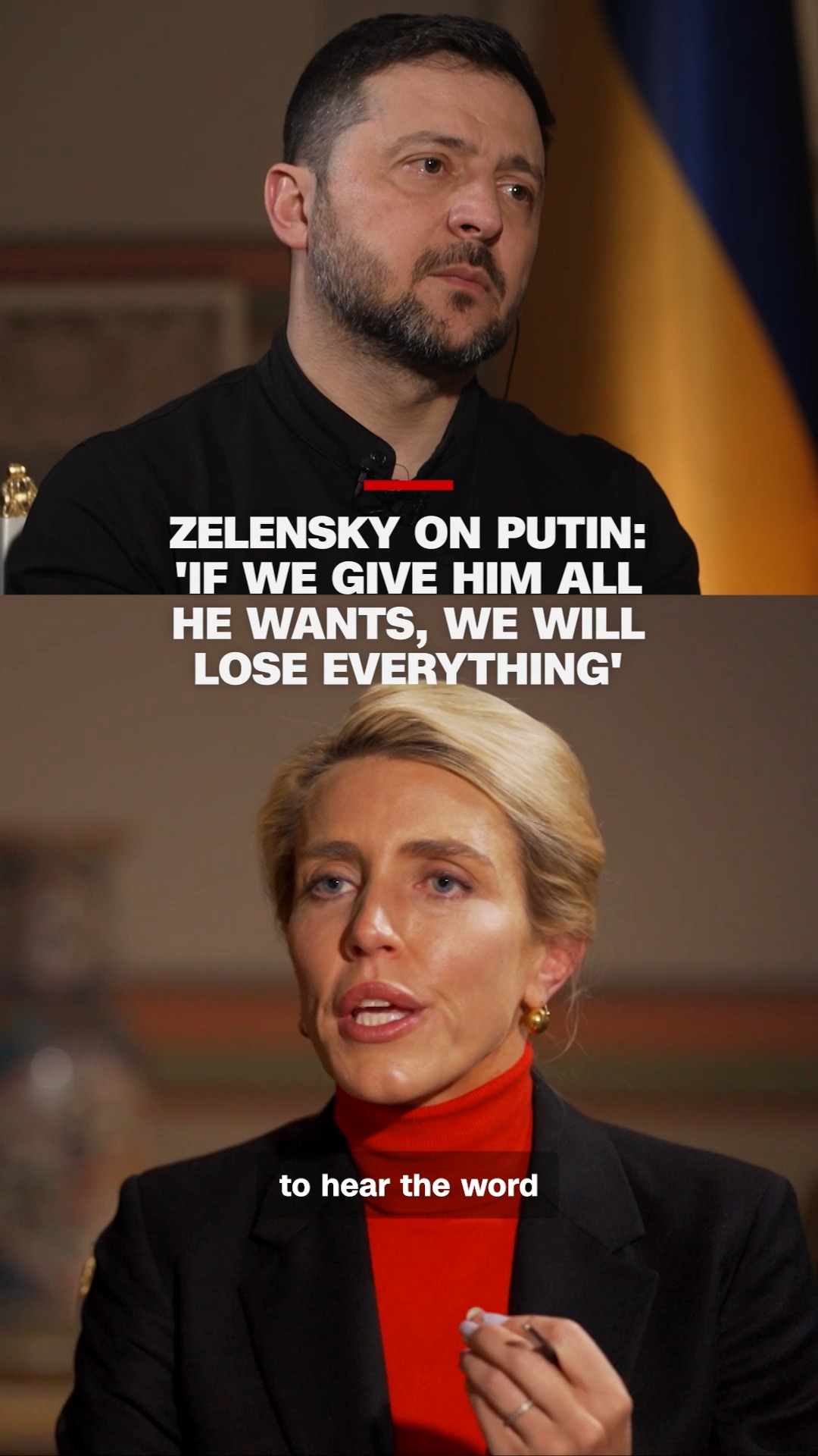 Ukrainian President Volodymyr Zelensky spoke to CNN's Clarissa Ward and ...