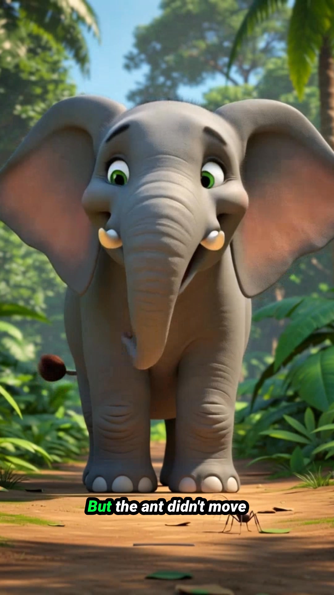 The smallest ant just defeated the biggest elephant. A powerful short ...