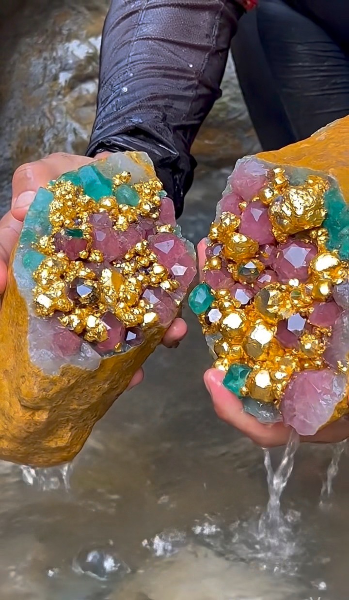 The process of finding gold | finding gold in bedrock fragments ...