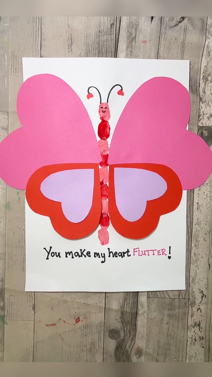 🦋You make my heart Flutter💕 Such a fun craft! You will need ...