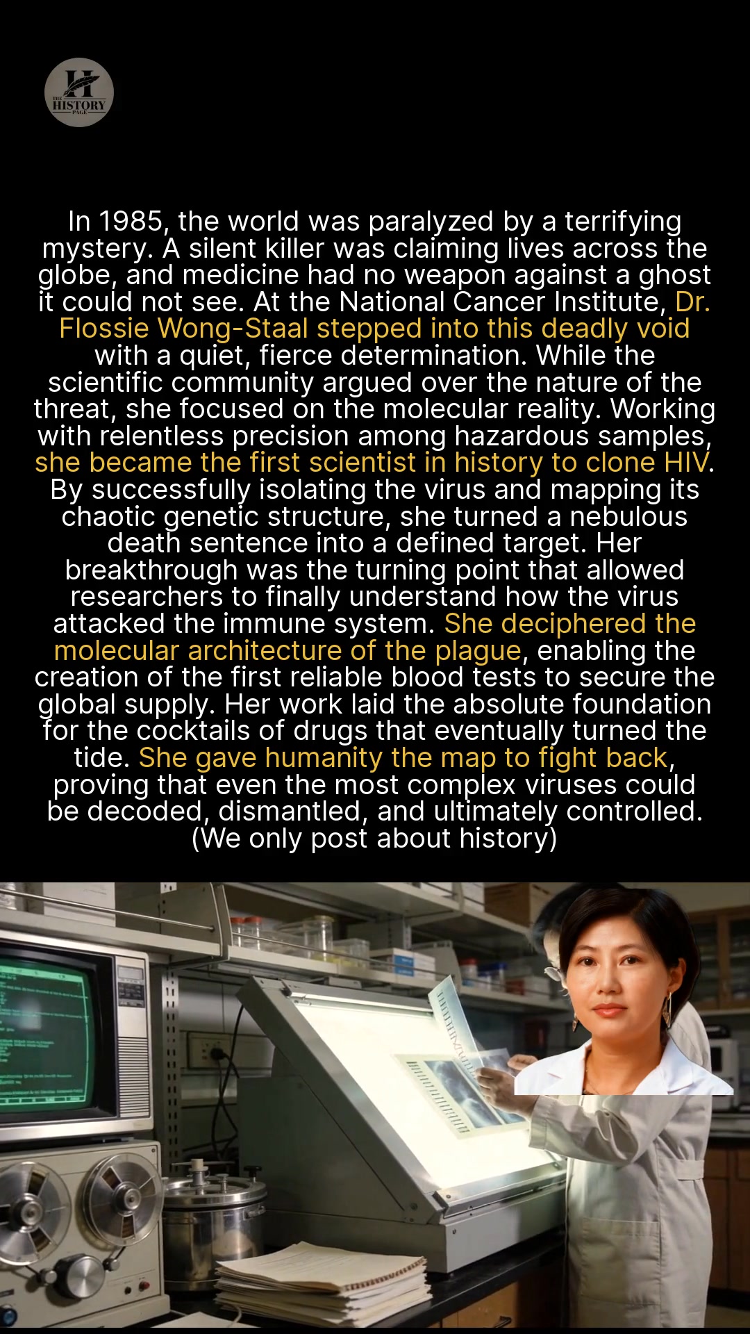 She mapped the genes that saved millions of lives. #sciencehistory # ...