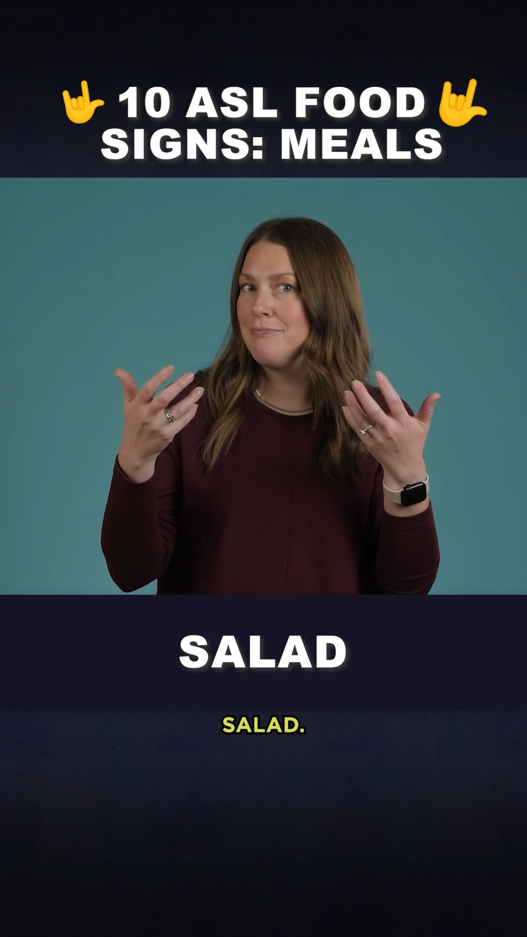 🤟 10 Tasty ASL Food Signs 🍔#foodsigns #learnasl #learnhowtosign Pizza ...