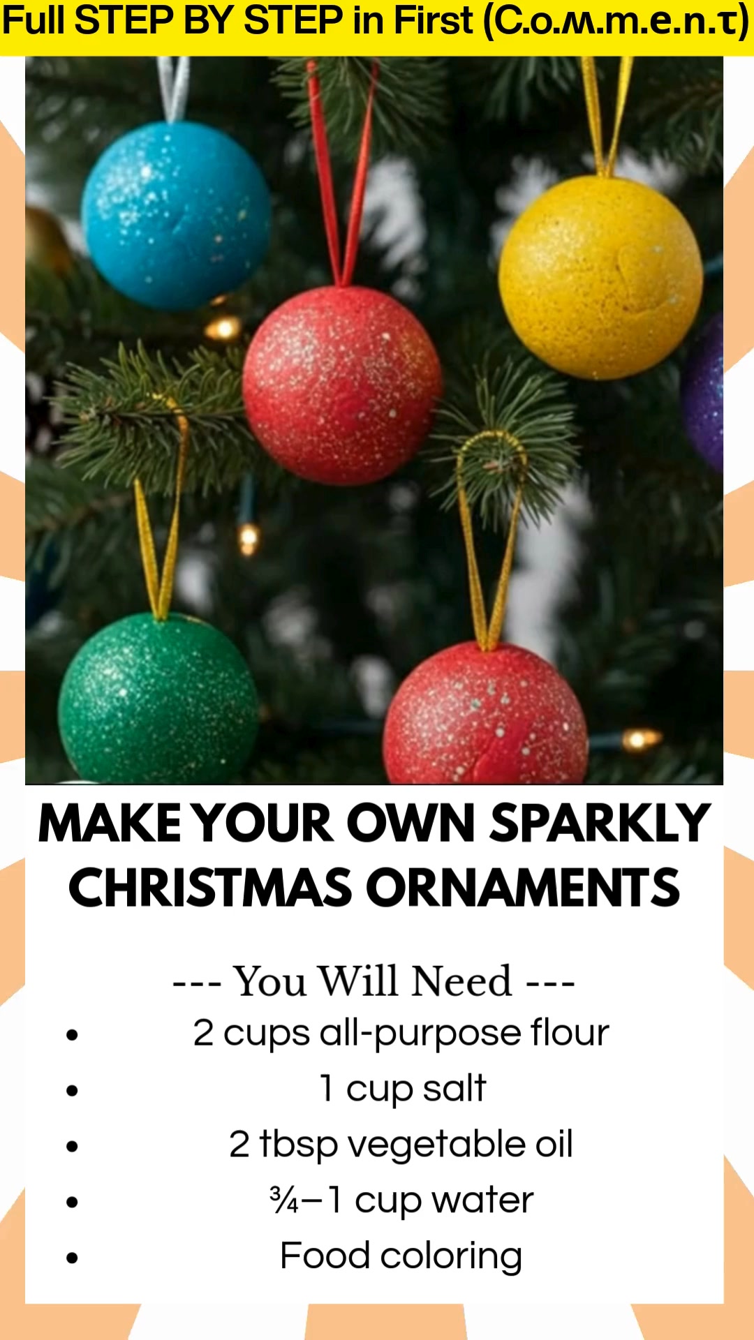 Make Your Own Sparkly Christmas Ornaments Looking for a festive craft ...