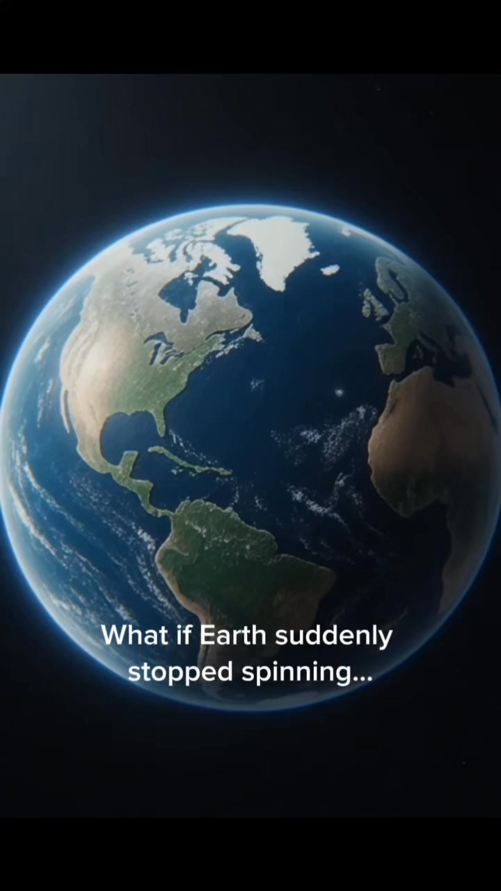 🌍 What if Earth suddenly stopped spinning… just for one second? The ...