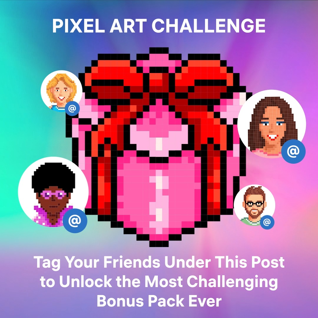 💥 Pixel Art Challenge 💥 Tag a total of 1000 friends in the comments to ...