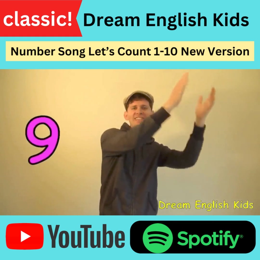 Classic‼️Number Song Let's Count 1-10 New Version on Dream English ...