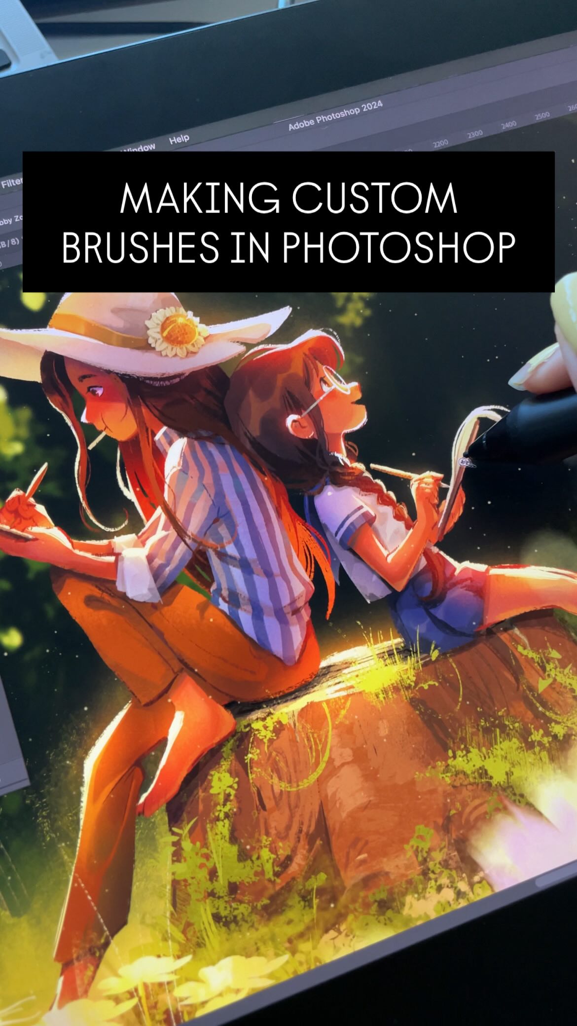 Mini art lesson: How to Make Custom Brushes in Photoshop! 🖌️👩🏻‍🎨 Step 1 ...