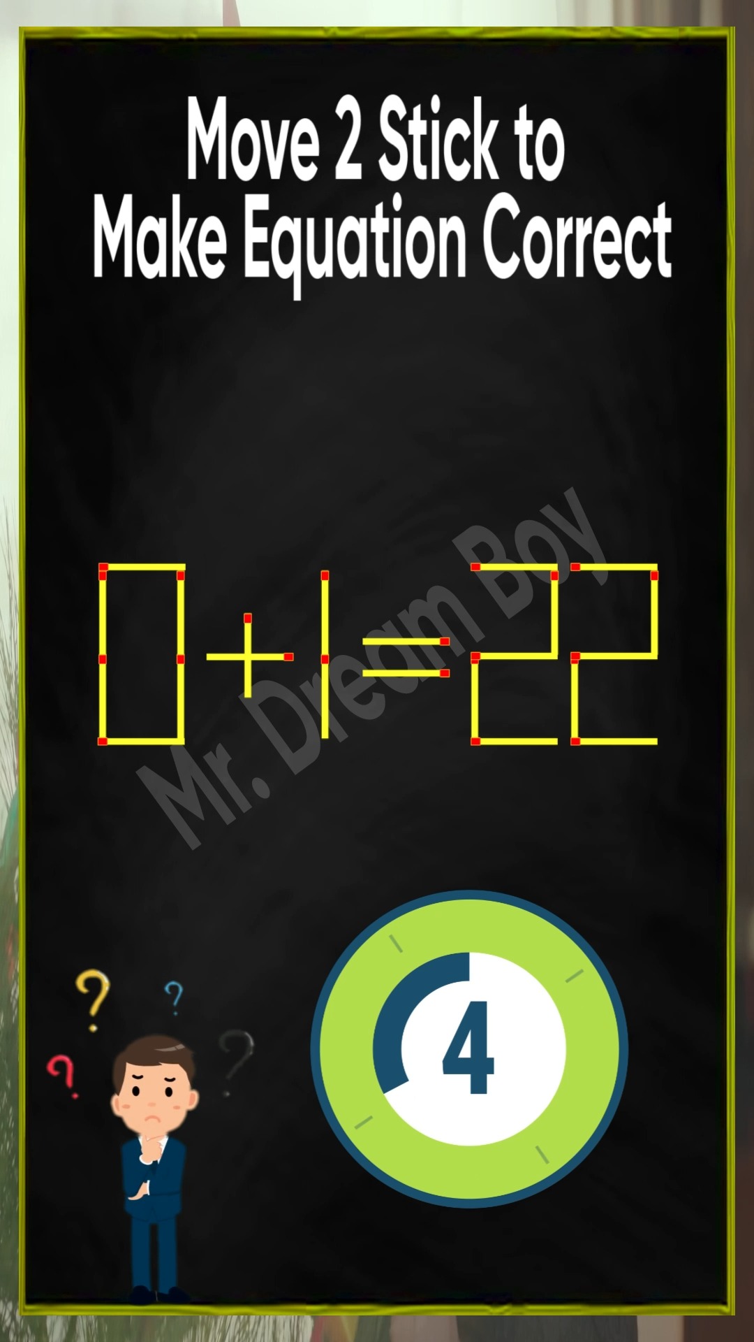 Turn the wrong Equation into Correct || Matchstick Puzzle #shorts # ...