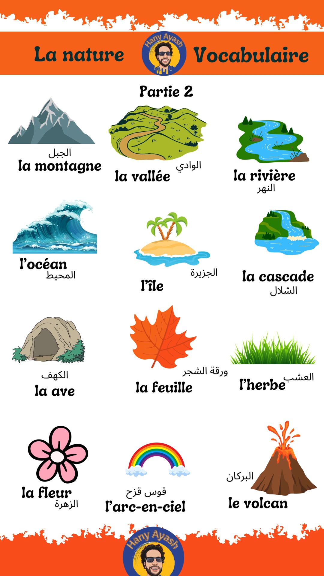 Vocabulaire de la nature part 2 تعلم مفردات اللغة الفرنسية مفردات خاصة ...